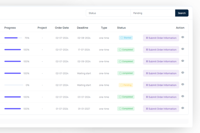 Client Dashboard - Agency Simplifier